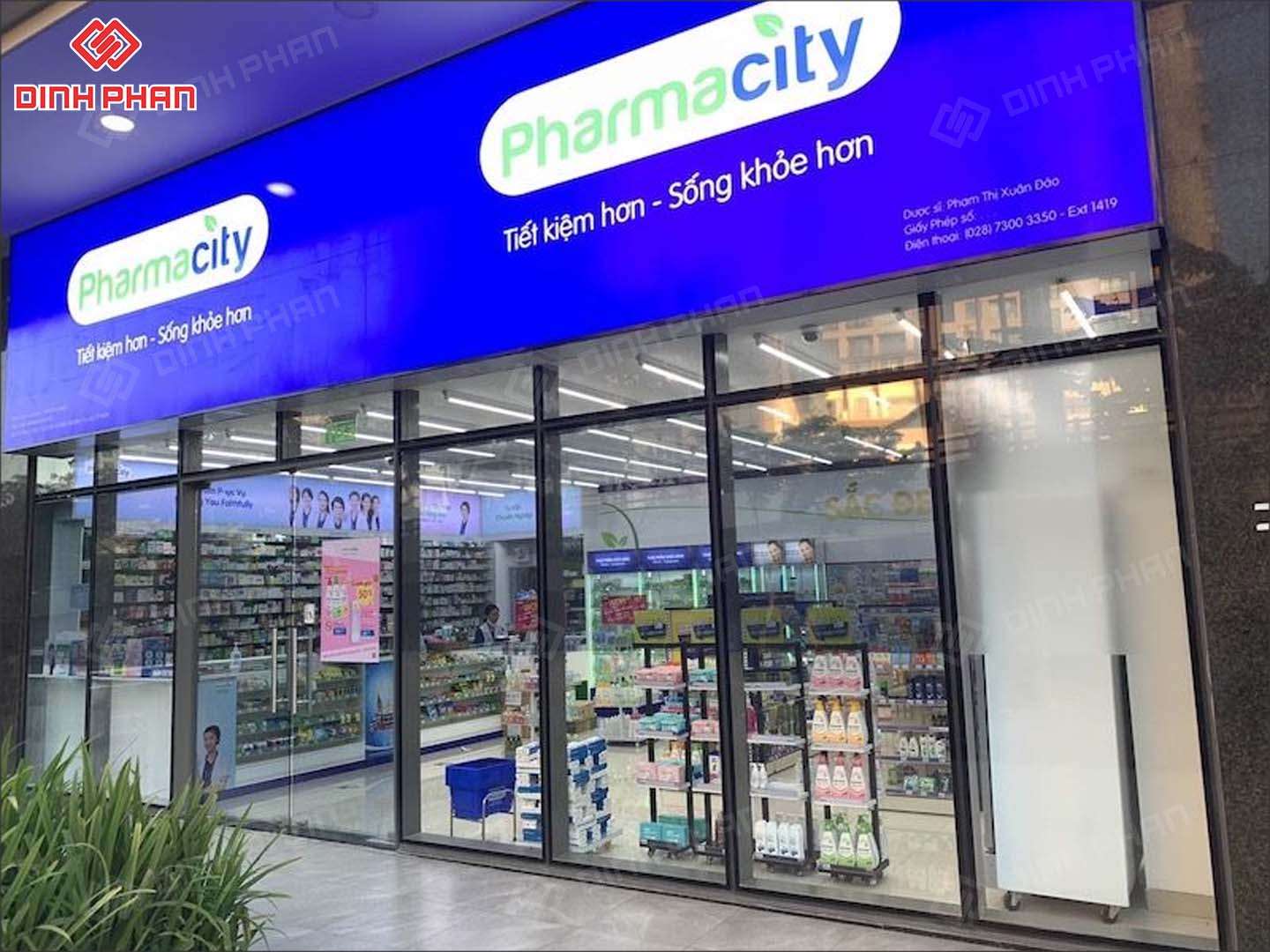 Bảng Hiệu Pharmacity, Bảng Hiệu Hộp Đèn Bạt Pharmacity