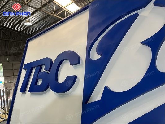 Bảng Biển Chữ Inox Sơn Hấp Nhiệt TBC Ball Beverage Can